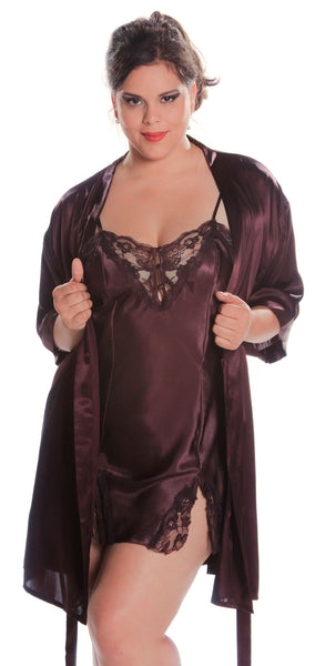 Womens Super Plus Size 4x 6x Silky Short Kimono Robe 3028xx Shirleymccoycouture